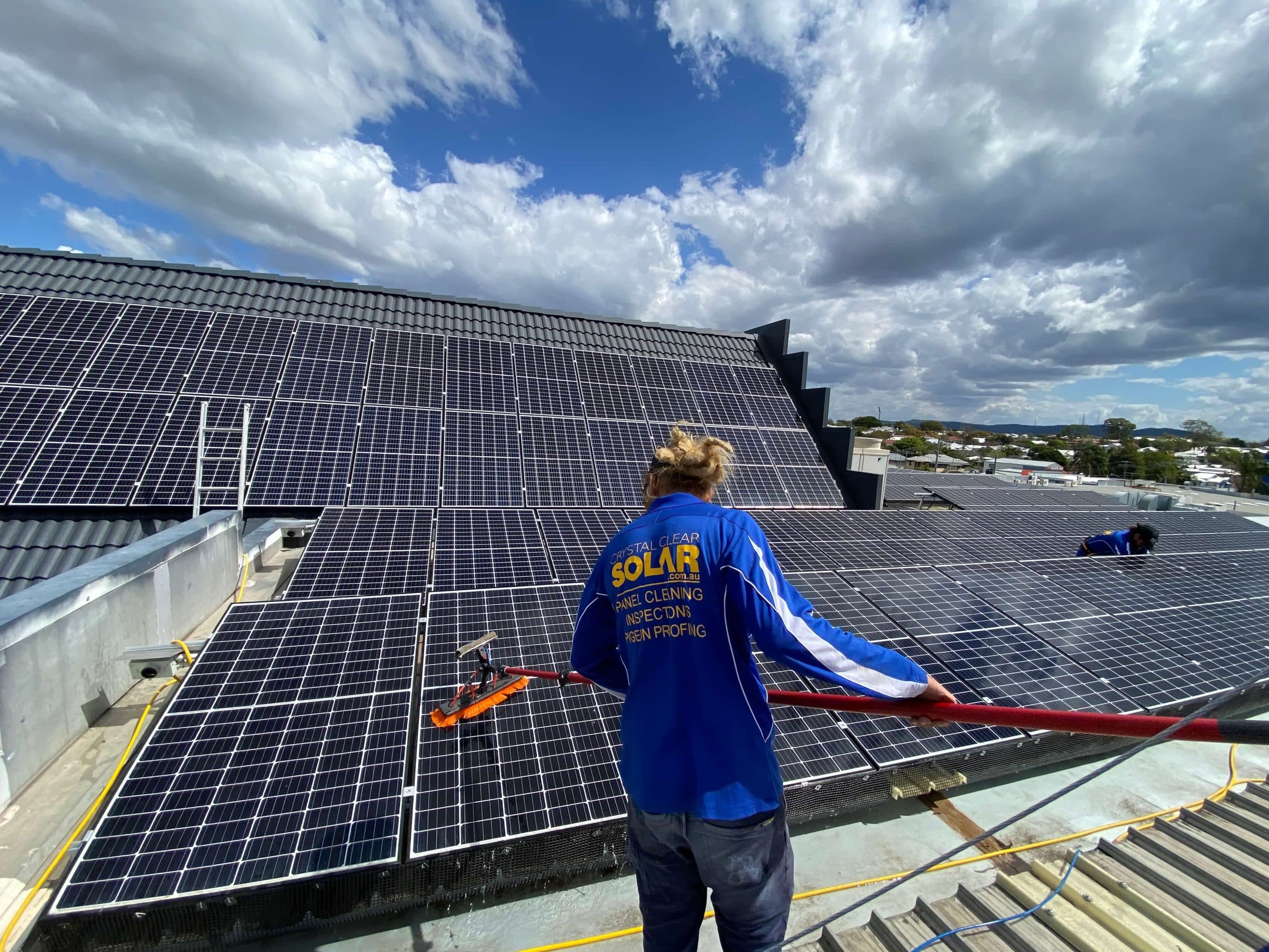 Commercial Solar Panel Cleaning Brisbane and Gold Coast